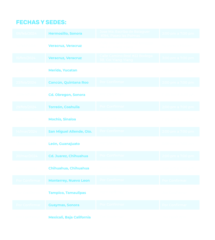 CPA - 24. web i_Fechas y sedes | Frikko
